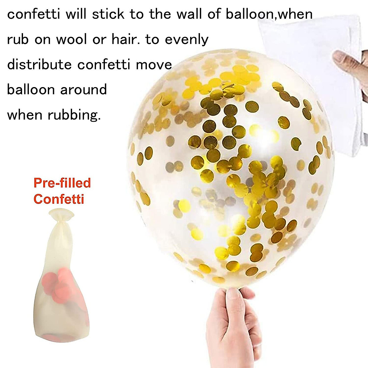 50th Birthday Balloons Black Gold Party Decorations Latex Gold Confetti Balloon for Women Men 50 Year Old Anniversary Theme Birthday Party Supplies 15 Pack 12 Inch (50th Birthday Decorations)