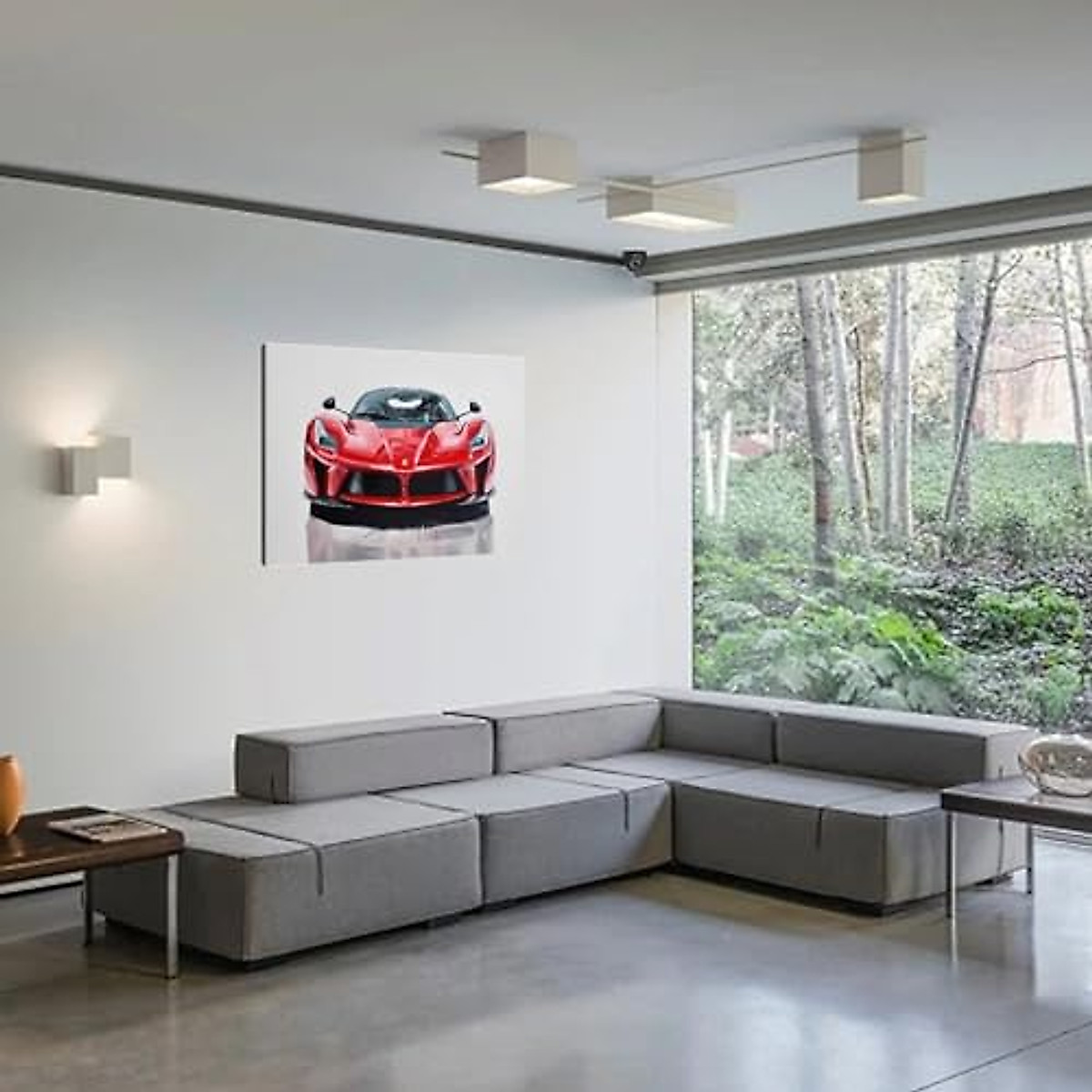 Car Poster Ferrari F40 Supercar Posters Racing Car Canvas Wall Art For Boy's Bedroom SuperCar Wall Decor Frame-style 36x24inch(90x60cm)