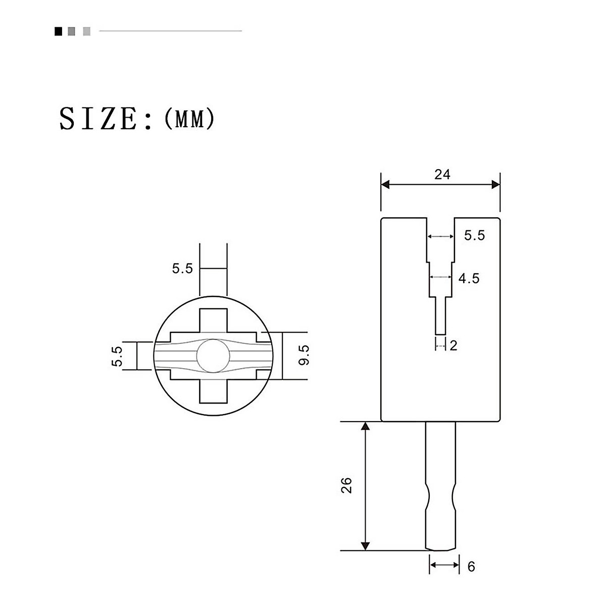 Hexagonal Drill Bit Tuning Peg Winder For Electric Acoustic Guitar Bass String Change Maintenance, Attaches to Power Screwdriver or Power Drill