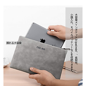 FSD.WG Mens Clutch Bag Man Purse Handbag 12 inches Large Hand Bag Big Clutch Wallet 3 COLOR