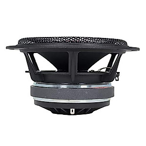 Gravity WZP65 Warzone Series 6.5" inch Pro Midrange Coaxial Loud Speaker 4-Ohms with 600 WATT Max, 1 Speaker Corrugated Speaker Surround with Oversize Magnet Motor Structure