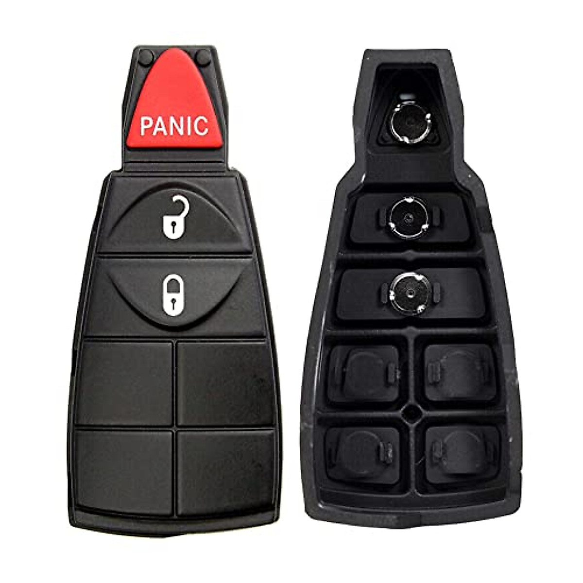 Lot of 1x New Replacement Key fob Rubber Button Compatible with & Fit For RAM Chrysler Dodge Jeep WV