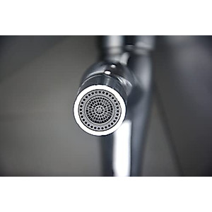 Wanhai Faucet Extender,720 Degree Swivel Sink Faucet Aerator, Large Rotate Angle Dual Function Suitable for Kitchens Bathroom Balconies,faucet sprayer attachment Facewash Eyewash, Chrome