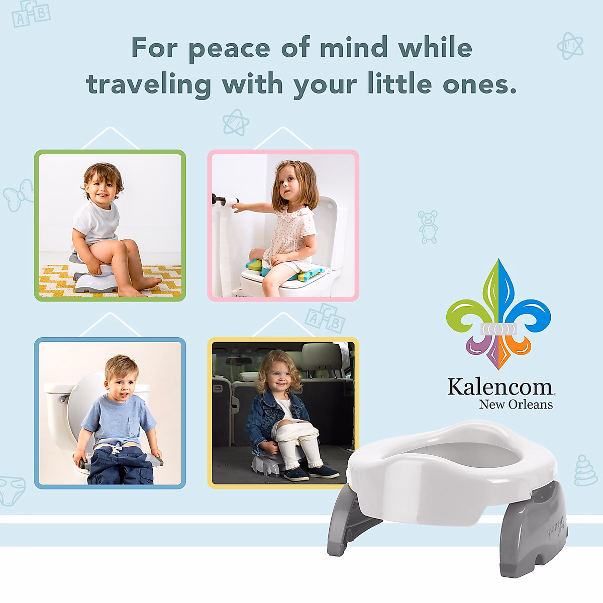 Kalencom Potette Plus 2-in-1 Travel Potty Trainer Seat Pink
