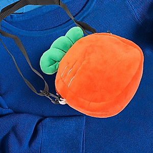 Carrot Plush Bag Chic Girls Shoulder Pouch Decorative Mobile Phone Keys Bag Cute Portable Daily Bag