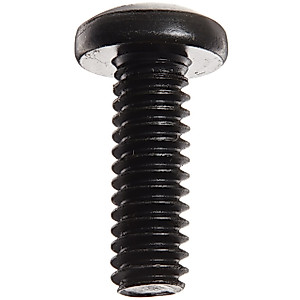 Small Parts Steel Pan Head Machine Screw, Black Oxide Finish, Meets ASME B18.6.3, #3 Phillips Drive, 1/4"-20 Thread Size, 3/4" Length, Fully Threaded, Import (Pack of 100)