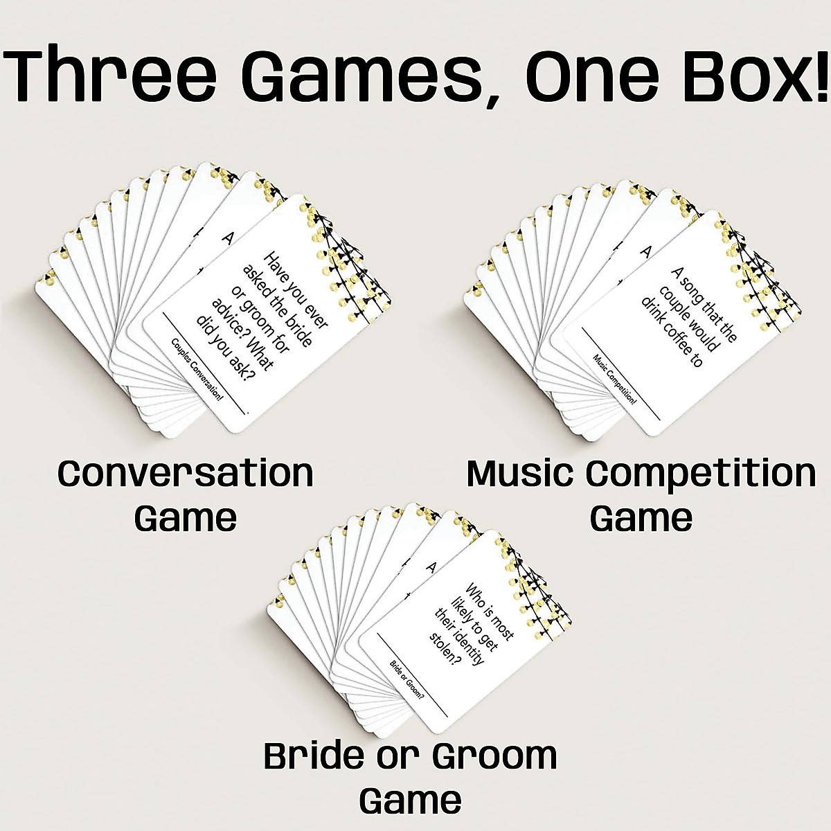 Know That Couple - Engagement Party Games for Guests with Conversation Starters, A Music Game, and a Bride or Groom Game. Includes Printables and Great for Wedding Party Decorations and Bridal Showers