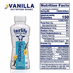 Fairlife Nutrition Plan Vanilla (11.5 fl., oz. 12pk)
