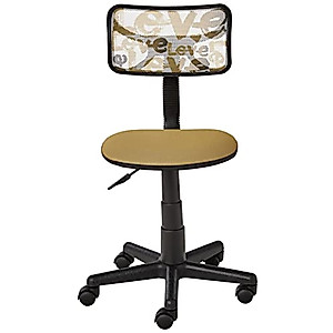 Urban Shop Printed Rolling Task Chair, Love Chair Mesh 21D x 21W x 28H in