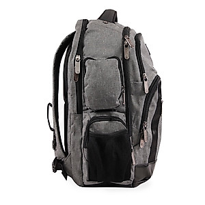 Original Penguin Backpack, Grey Crosshatch, 19"