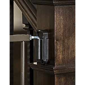 Regalo 2-in-1 Extra Tall Easy Swing Stairway and Hallway Walk Through Baby Gate, Black 1 Count (Pack of 1)