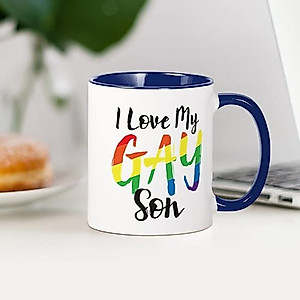CafePress I Love My Gay Son Mug Ceramic Coffee Mug, Tea Cup 11 oz