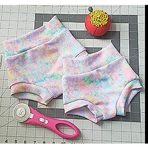 David Angie Classic Geometric Printed Bullet Textured Liverpool Fabric Bundles 4 Way Stretch Spandex Knit Fabric 7pcs by Half Yard for Head Wrap Accessories (Assorted)