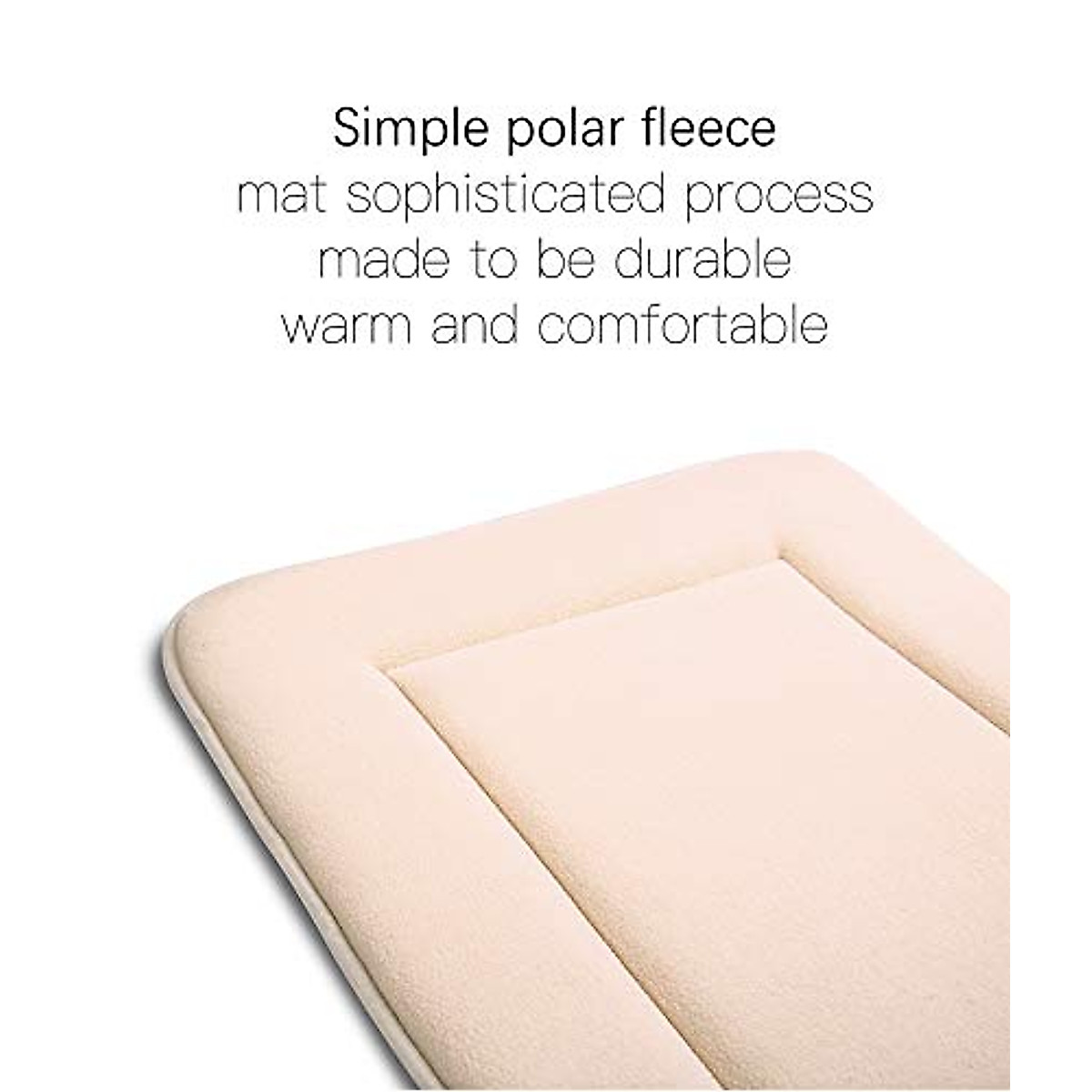 QIAOQI Dog Bed Kennel Pad Crate Mat Washable Orthopedic Antislip Beds Dense Memory Foam Cushion Padding Bolster | Perfect Sleep Bedding Pads for Carrier Cage