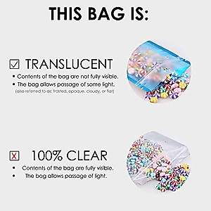 QQ Studio Pack of 100 Smell Proof Food Safe Flat Metallic Foil Flat Zip Top Lock Sample Food Storage Bags Pouch 8.5x13cm (3.3x5.1) (Matte Blue)