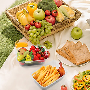 Bokon 25 oz Plastic Meal Prep Container with Lids Disposable Clear Lunch Containers Stackable Food Storage Container Box Spill proof for salad snack Microwave Dishwasher Freezer Safe(60 Pcs)