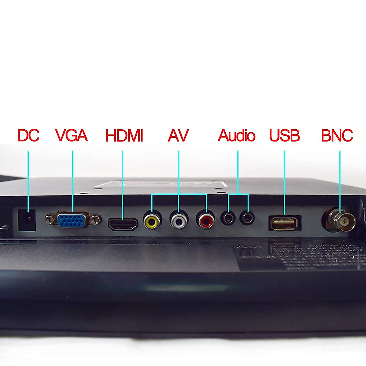 19 inch CCTV Monitor with BNC input, 4:3 1280x1024 CCTV Monitor for Security VGA HDMI AV BNC Audio Built-in Speaker LCD Display Screen for Security Monitor Home Surveillance System Security Camera STB