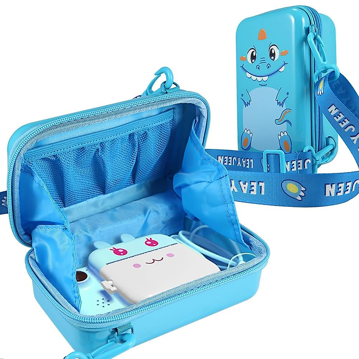 Leayjeen Kids Instant Camera Case Compatible with VTech KidiZoom Printcam/Dragon Touch and More Kids Instant Digital Camera (Case Only)(Blue)