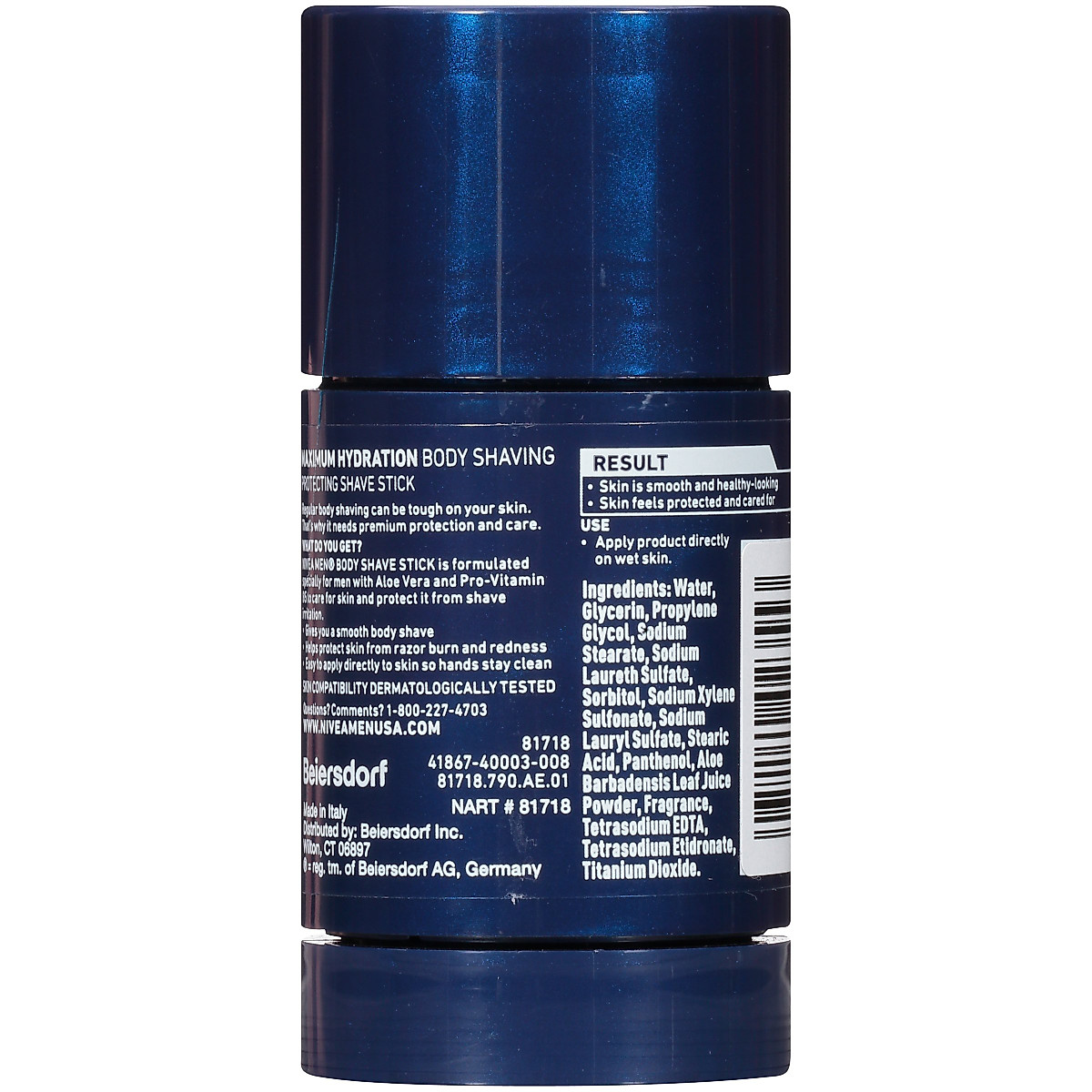 NIVEA Men Maximum Hydration Shave Stick - Body Protecting for Smooth Shaving - 2.5 Oz