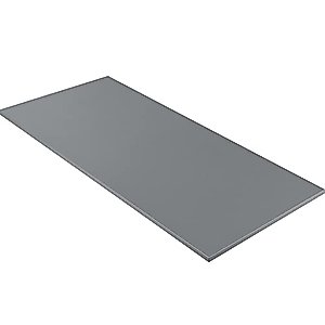 Kaboon 60x24 Wood Table Top,One Piece Wood Desktop for Sit Stand Desk,Rectangular Tabletop, Laminate Countertop, Reversible Tabletop,Double Desk,Laundry Folding Table, L-Desk(23.62" D x 59.1" W,Grey)