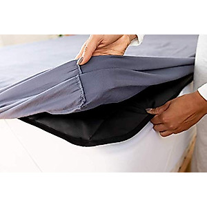 Grounding Mattress Cover for Bed (Queen Size), Like grounding Sheets for earthing, Improve Sleep with Clint Ober's EARTHING Products (Available in Cal King, Split King, King, Full, Twin, Twin XL)