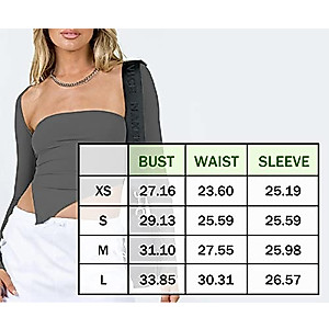 Y2k Tops Solid Cover Up Strapless Slim Fit Corset Cami Tank Top 2 Pieces Dark Grey X-Small