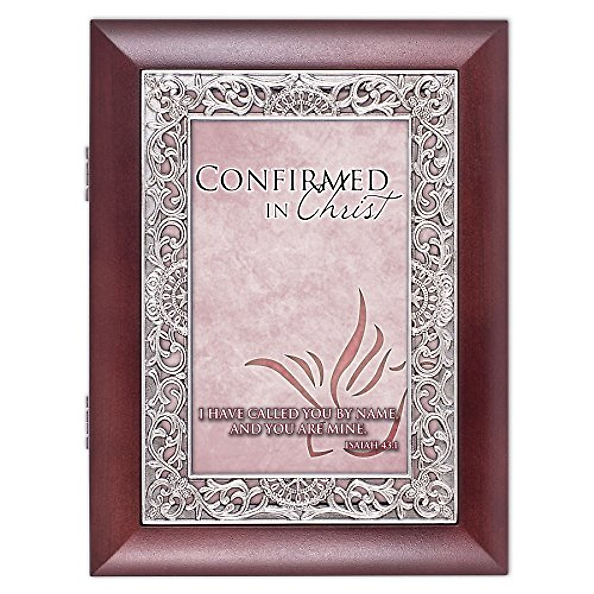 Cottage Garden Confirmation in Christ Rosewood Jewelry Music Box Plays Wonderful World