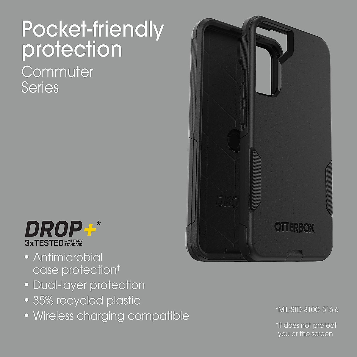 OtterBox Galaxy S22+ Commuter Series Case - MAVEN WAY, slim & tough, pocket-friendly, with port protection