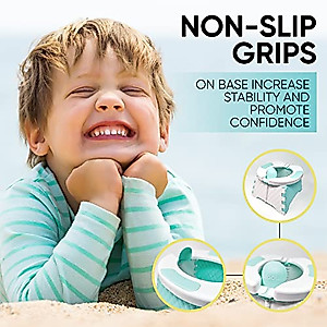 Portable Potty Training Chair with Travel Bag, Foldable, Indoor/Outdoor Use, Camping, Includes 30 Replacement Bags - Jool Baby