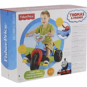 Fisher-Price Toddler Tricycle Thomas & Friends Tough Trike, Toy Bike with Handlebar Grips & Storage for Outdoor Play Kids Ages 2+ Years