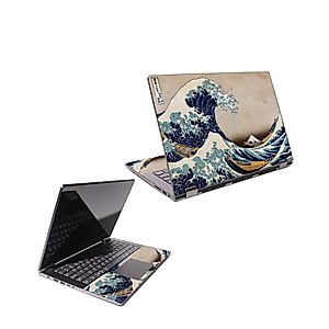 MightySkins Skin Compatible With Lenovo Flex 6 14" (2018) - Great Wave Of Kanagawa | Protective, Durable, and Unique Vinyl Decal wrap cover | Easy To Apply, Remove, and Change Styles | Made in the USA