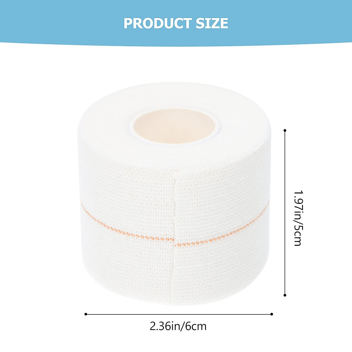 Cotton Athletic Tape Roll: Injury Wrap Tape Fingers Ankles Sports Tape 6x6cm