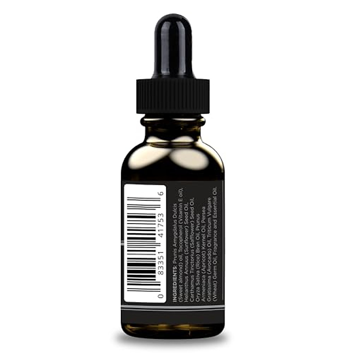 Detroit Grooming Co. Beard Oil – All-Natural, Hydrating Formula with Natural Oils, Vitamin E – Black Beard Oil (Cedarwood & Amber) – 1 oz (Black)