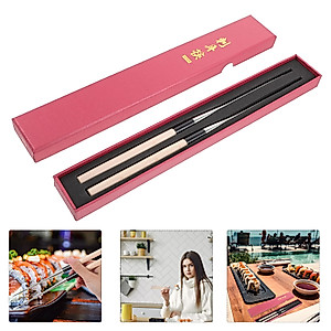 DOITOOL 2pcs Sushi Chopstick Sashimi Chopsticks Point Head Japanese Chopsticks Japanese Sushi Chef Tableware for Home Kitchen Restaurant 150mm