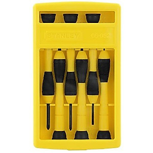 Stanley 66-052 6 Piece Precision Screwdriver Set (4 Pack)