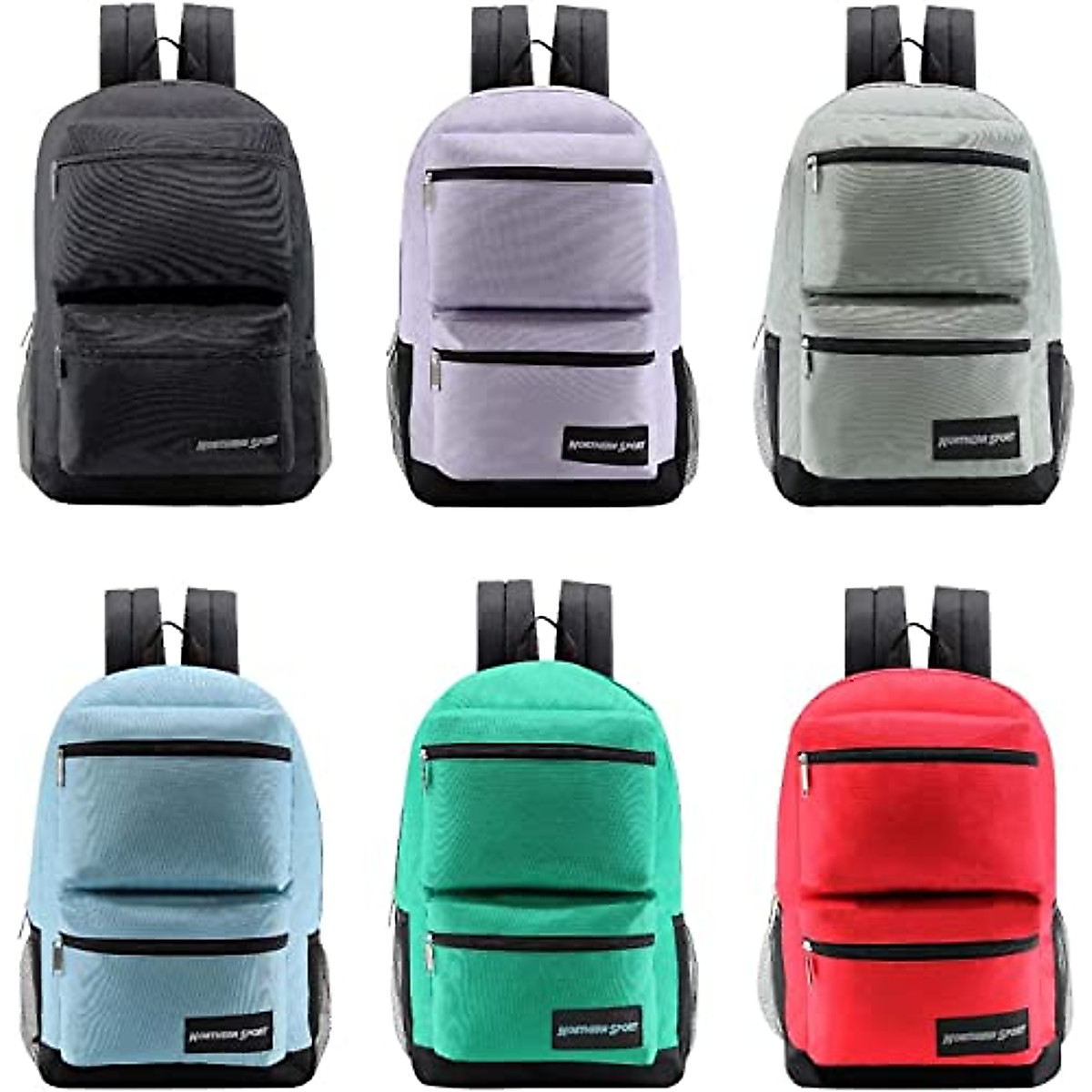 Bulk Case of 12 Backpacks and 12 Glove Hat Sets - Wholesale Care Package - Emergencies, Homeless, Charity