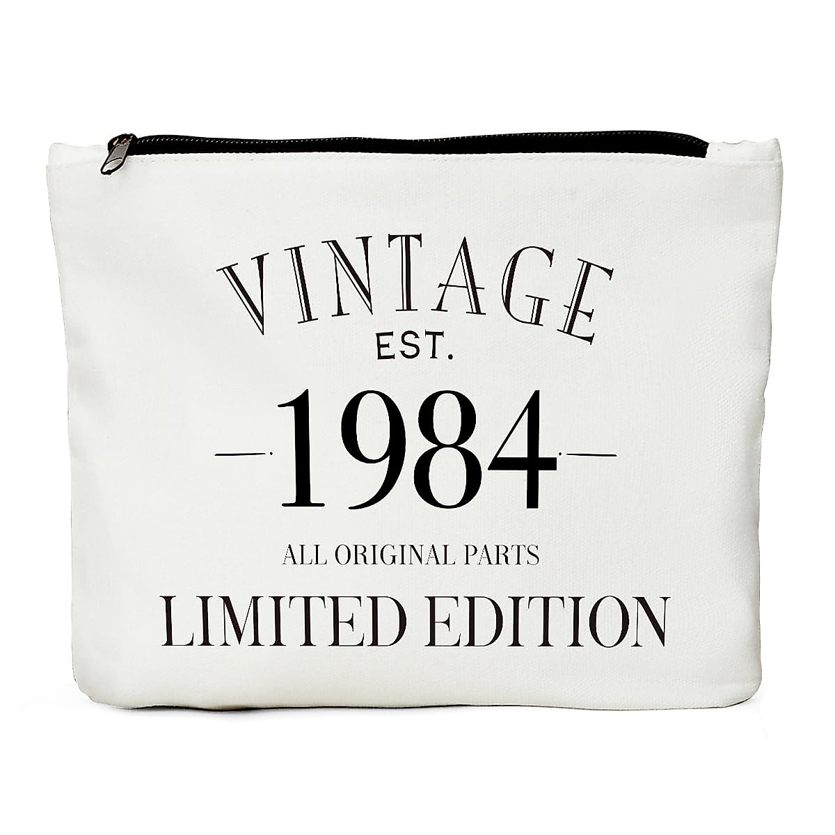 40th Birthday Gifts for Women, 40th Birthday Decorations Present - 40 Year Old Birthday Gift Ideas for Wife, Sister, Friends, Coworker, Aunt 1984 All Original Parts Limited Edition Makeup Bag