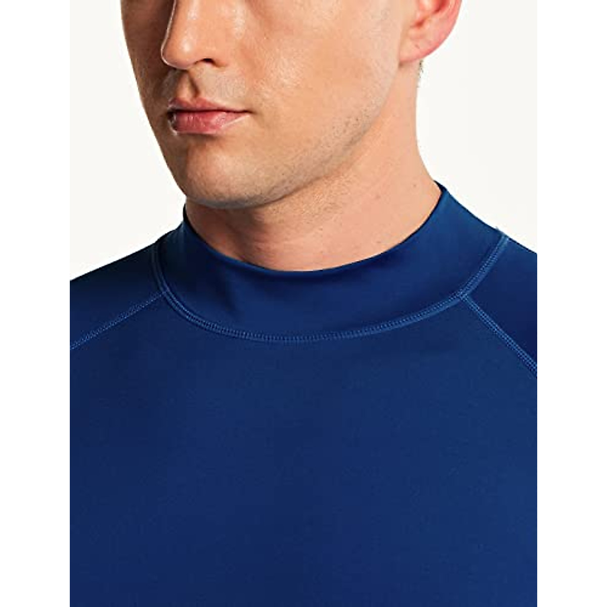TSLA Men's UPF 50+ Long Sleeve Rash Guard, UV/SPF Quick Dry Swim Shirt, Water Surf Swimming Shirts, Basic Guard Navy, X-Large