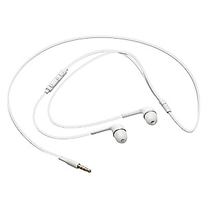 New OEM Samsung 3.5mm PREMIUM SOUND/ Stereo Earbud Headphones for Galaxy S6 S6 Edge S5 S4 Note Edge 4 3 2 EO-EG900BW (Bulk Packaging)