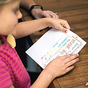 Drake Mason Kids Thank You Cards, 25 Fill in The Blank Thank You Cards for Kids, Children, Toddlers, Boys & Girls - Thank You Notes with Envelopes