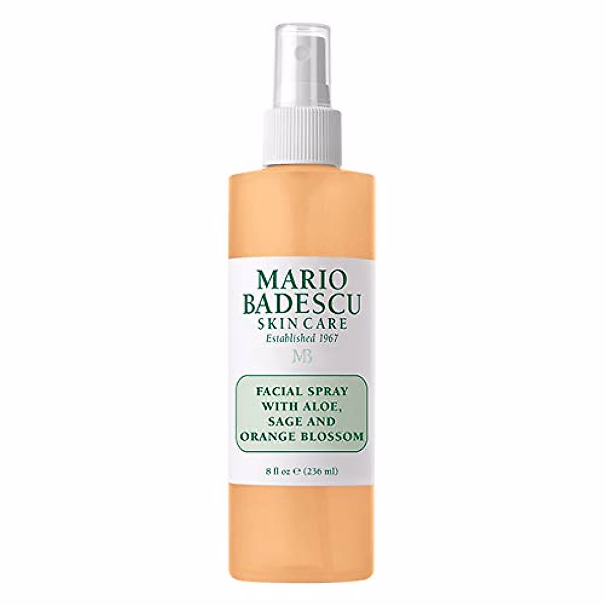 Mario Badescu Facial Spray with Aloe, Sage and Orange Blossom for All Skin Types | Face Mist that Hydrates & Uplifts | 8 FL OZ