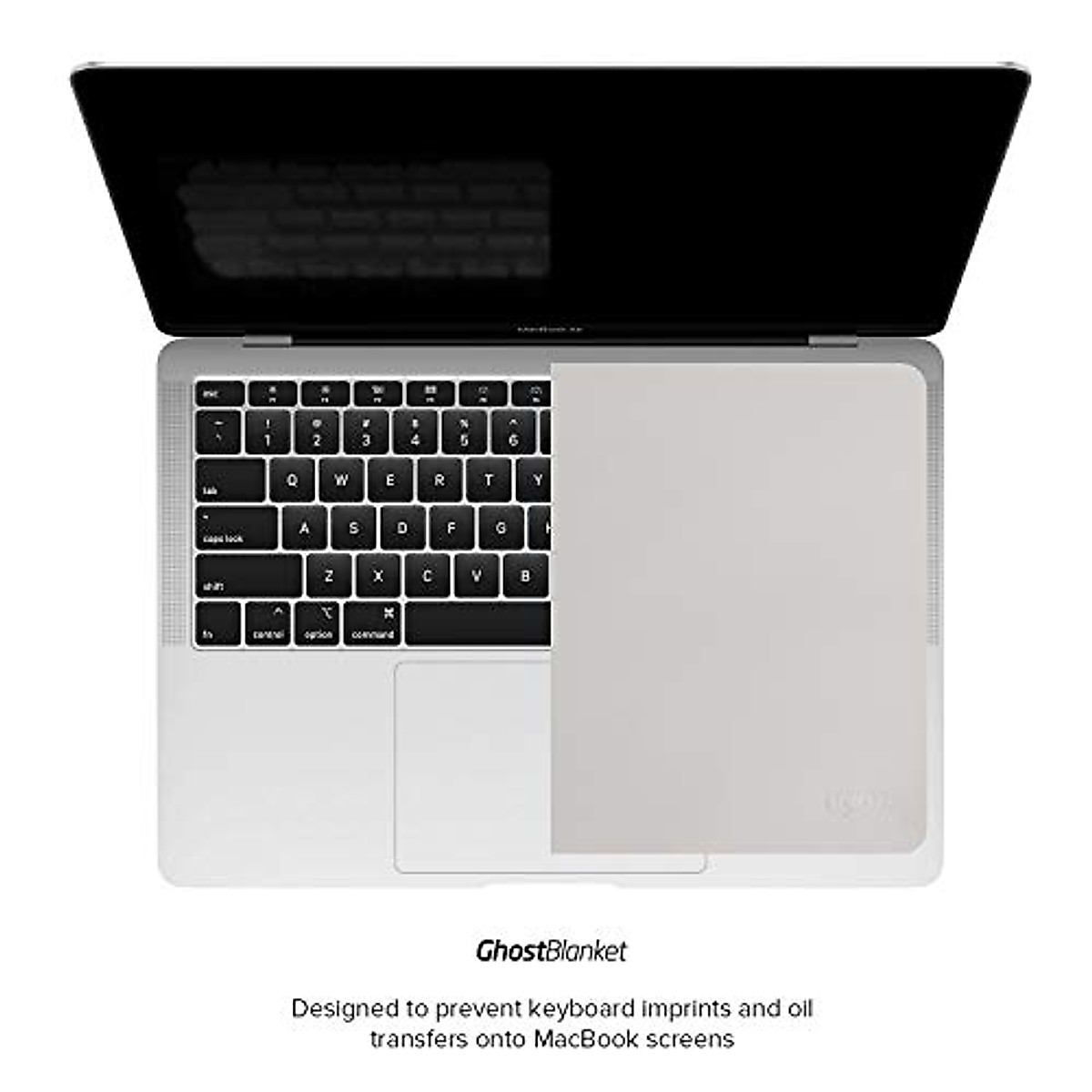 UPPERCASE GhostBlanket Screen Keyboard Imprint Protection Microfiber Liner and Cleaning Cloth 15" Compatible with MacBook Pro 15" and 16"