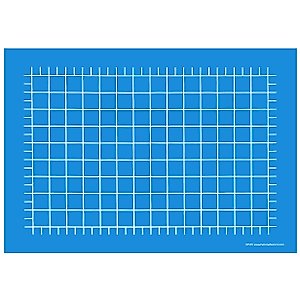 Full Line Stencil -Grid- Edge to Edge Nylon Mesh Stencil, Continuous Line Template for Free Motion Quilting, Domestic Machine Quilting, Hand Quilting, Long-Arm Quilting (30555)
