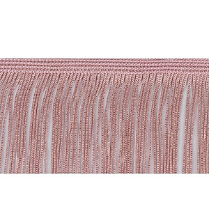 HEARTWISH Fringe Trim Lace Polyerter Fibre Tassel 6inch Wide 10 Yards Long for Clothes Accessories Latin Wedding Dress DIY Lamp Shade Decoration Black White Red(Nude Pink)