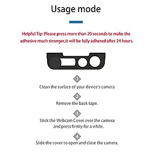 EYSOFT Privacy Cover Compatible for iPhone 13/iPhone 13 Mini Bundled with iPhone 13 Front Camera Cover,Protect Privacy and Security But Not Affect Face Recognition