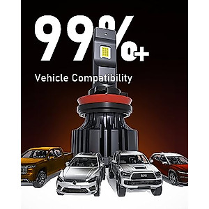 Hikari 2025 25000LM 9006 HB4 LED Bulbs, Fog Light, 45W Upgraded Core-12, High Lumens LED Kit, 6000k Cool White, IP68 Waterproof, Foglight