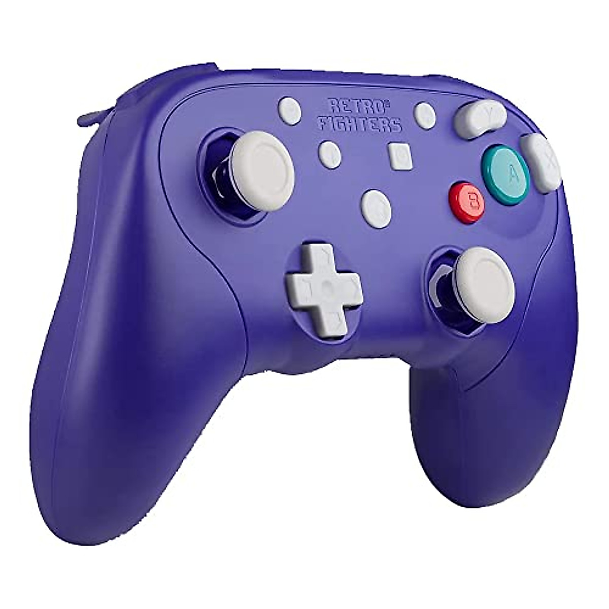 Retro Fighters BattlerGC Wireless Controller - Gamecube, Game Boy Player, Switch & PC Compatible (Blue/Purple)