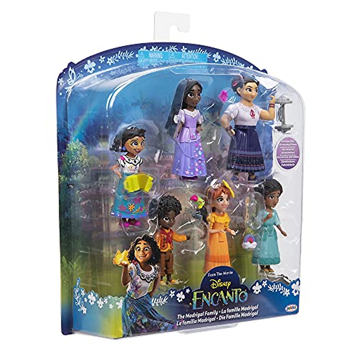 Disney Encanto Doll Figures, The Madrigal Family 6-Pack Set Each with an Accessory - Great to Play with The Casa Madrigal