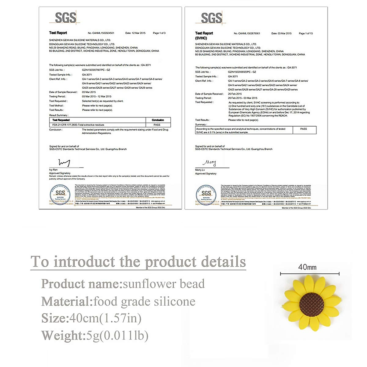 Arakierst 12pcs Silicone Sun Flower Pearl Bead Silicone Flower Shape Beads for DIY Beading Mom Nursing Necklace Accessories