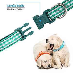 Auidy_6TXD 14pcs Puppy Collars for Litter Adjustable Whelping Puppy Collars Soft Nylon Whelping Collars Puppy Id Collars for Puppy Small Dogs(Medium)